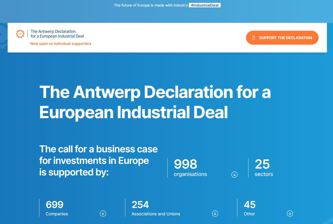Efcc Joined The Signatories To The Antwerp Declaration European Federation For Construction